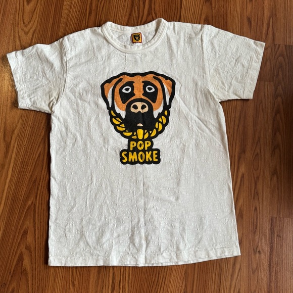Human Made | Shirts | Human Made Pop Smoke Dog Graphic Tshirt White ...